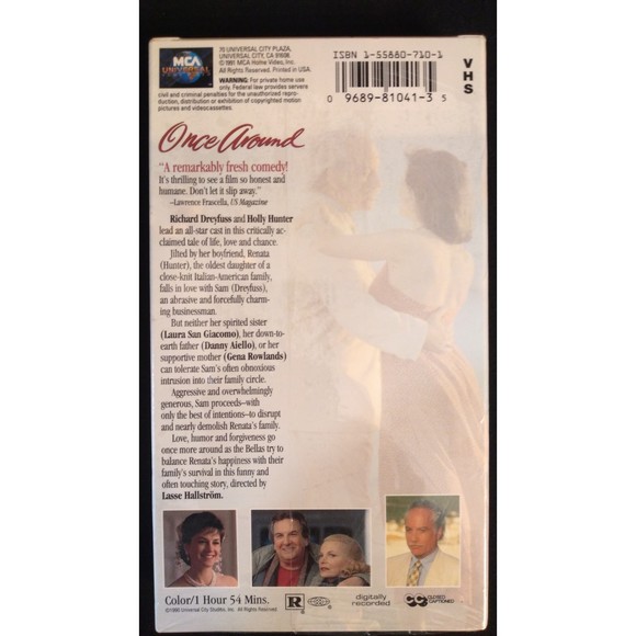 Universal City Studios | Media | Once Around Vhs Cassette 991 Richard ...